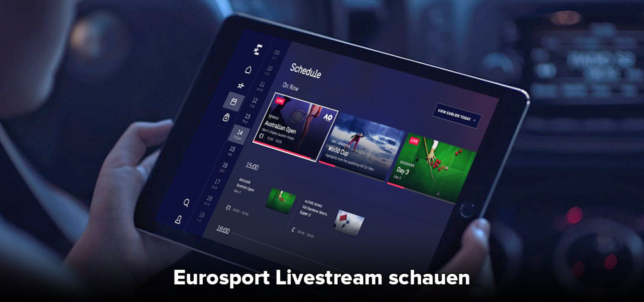 Eurosport Live Stream: So empfängst Du den Stream von überall.